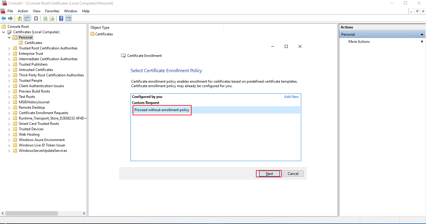 How to Generate a CSR for a Microsoft IIS 10 Web Server (ECC) - Trustzone