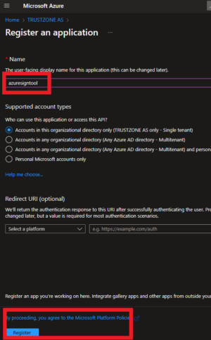 How to sign files with Azure Sign Tool - Trustzone